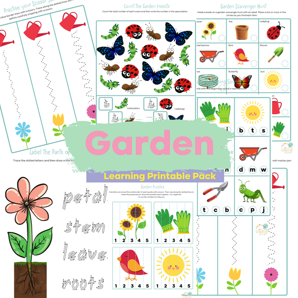 Preschool Garden Digital Learning Pack - My Creative Box