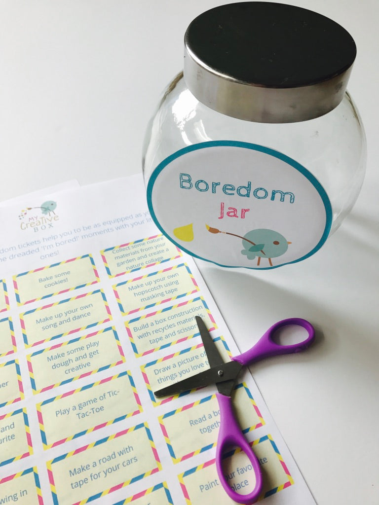 School Holiday Boredom Jar! - My Creative Box